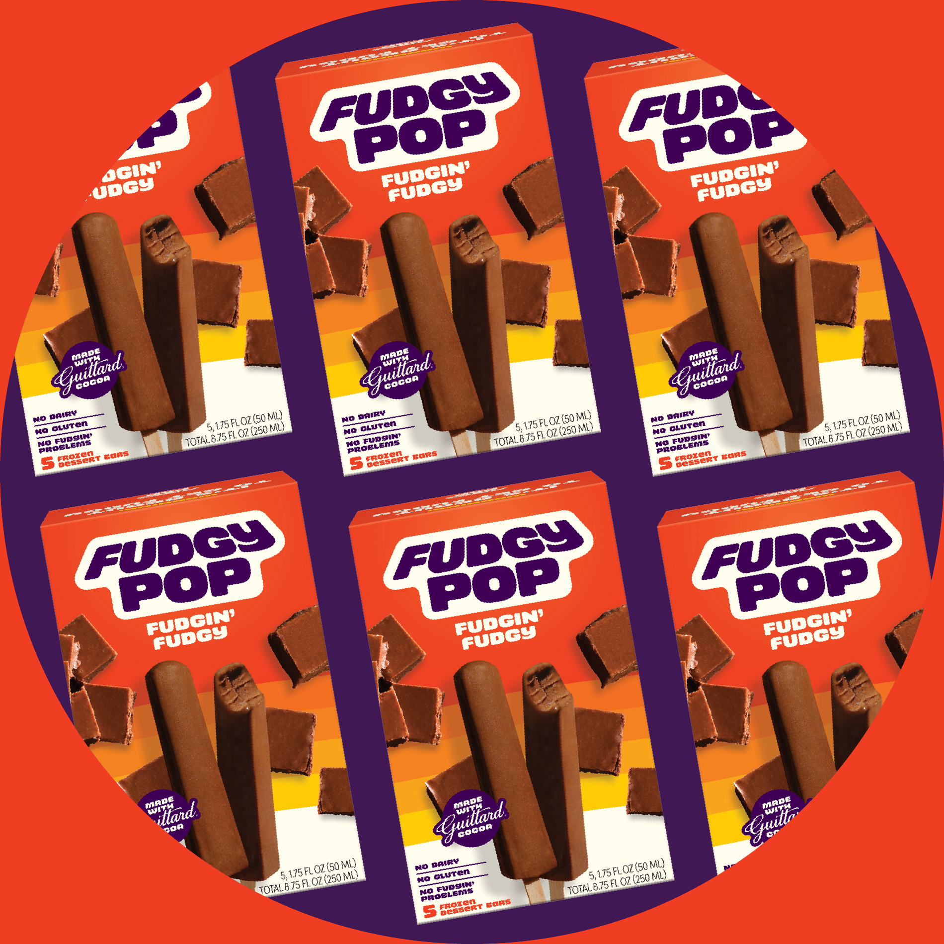 RICH THICK FUDGIN' FUDGY FROZEN FUDGE BARS | 6-PACK - FudgyPop